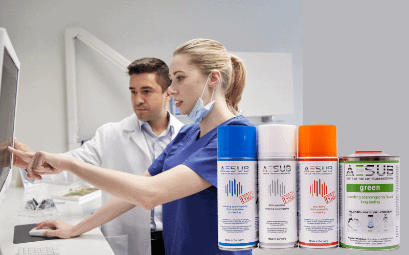 The Best Extraoral Dental 3D Scan Spray – AESUB 3D Scan Spray